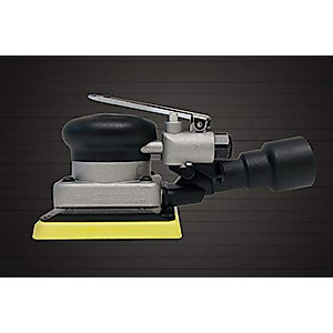 AirVANTAGE Industrial-Grade Orbital Pneumatic 3" x 4" Jitterbug Air Sheet Sander With 1" Diameter Central-Vacuum, 1/4 in. NPT Air Inlet (CV: PSA Vinyl)