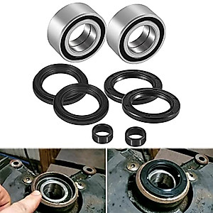Front Wheel Bearings & Seals Kit Fit for Honda Foreman TRX400 / TRX450 / TRX500 / TRX680 FE FM FPE FPM, Pre Lubricated, Stable Performance
