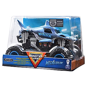 Monster Jam, Official Megalodon Monster Truck, Die-Cast Vehicle, 1:24 Scale