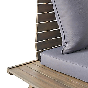 Christopher Knight Home Sedona Club Chair, 37 "W x 28.25 "D x 29.5 "H, Gray + Dark Gray