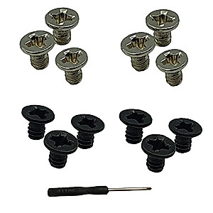 Solo3 Screws Replacement for Beats Solo 3 Screws, Beats Solo 2 Screws, Beats Headband Screws Repair Kit+Screwdriver (6pcs Silver+6pcs Black)