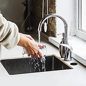 Kitchen Sink Hole Covers, 2 inch Stainless Steel Sink Tap Hole Plug Matte Black Faucet Hole Cover Kitchen Sink Hole Cap for Leakage Prevention