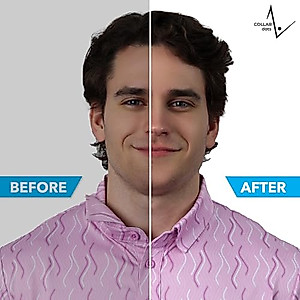 Collar Dots Collar Stays for Men’s Dress Shirts & Polo’s. Fashion Hack for Plastic, Metal, & Magnetic Collar Stay 24hr Hold