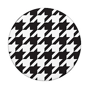 Alabama houndstooth black and white PopSockets PopGrip: Swappable Grip for Phones & Tablets