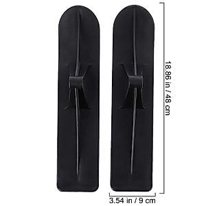 1 Pair Snow Sled Ski Scooter Kit Ski Skate Board Ski Sled Scooter Ski Wheel