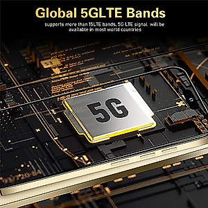 RAYPUR i14 Pro Max Smartphone, 2023 New 7.3Inch HD Screen Face ID, 16GB 1TB Cell Phone, Global Version 4G/5G, 7800mAh Battery Mobile Phones,Black-1TB