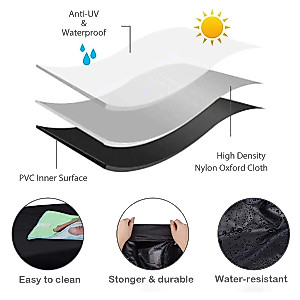 Foosball Table Cover Waterproof Soccer Table Cover Outdoor/Indoor Water-Resistant 320D Oxford Fabric-63x45x35 inches (LxWxH)