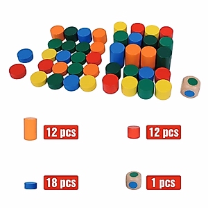 GOTHINK Wooden Balancing Pendulum Game, 42PCS Montessori Balancing Toys for Kids and adults, Interactive Educational Toy for Children's Gift, Perfect for Parties & Travel