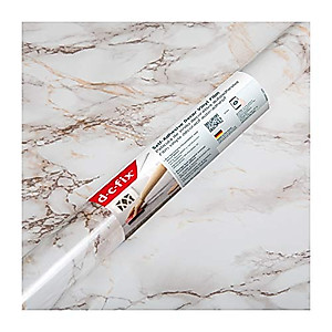 d-c-fix Peel and Stick Contact Paper Cortes Marble Brown Look Self-Adhesive Film Waterproof & Removable Wallpaper Decorative Vinyl for Kitchen, Countertops, Cabinets 26.5" x 78.7"