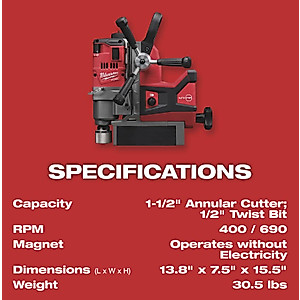 Milwaukeey M18 FUEL 1-1/2'' Magnetic Drill High Demand Kit