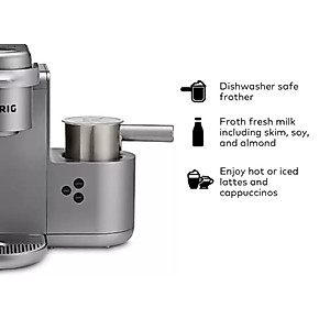 Keurig K-Cafe C Single Serve K-Cup Pod C Latte and Cappuccino Maker, 12, Nickel