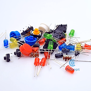 Adeept Starter Kit Compatible with Raspberry Pi 4 3, 2 Model B B+ LCD1602 Servo Motor C and Python Code, Beginner Starter Kit with User Manual Guidebook