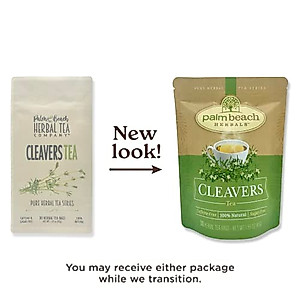 Cleavers Tea - Pure Herbal Tea Series by Palm Beach Herbals (30ct) [Packaging May Vary]