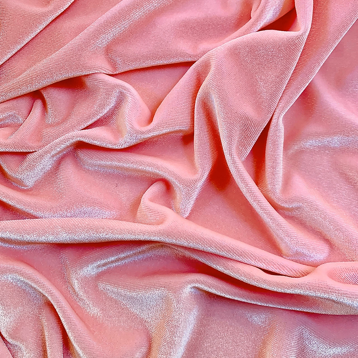 Princess Light Pink Polyester Spandex Stretch Velvet Fabric for Bows, Top Knots, Head Wraps, Clothes, Costumes, Crafts - NewFabricsDaily
