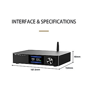 S.M.S.L SU-9n ES9038PRO XMOS XU208 Bluetooth 5.0 SMSL DSD512 RCA/XLR LDAC APTX/HD Decoder High Resolution Audio DAC