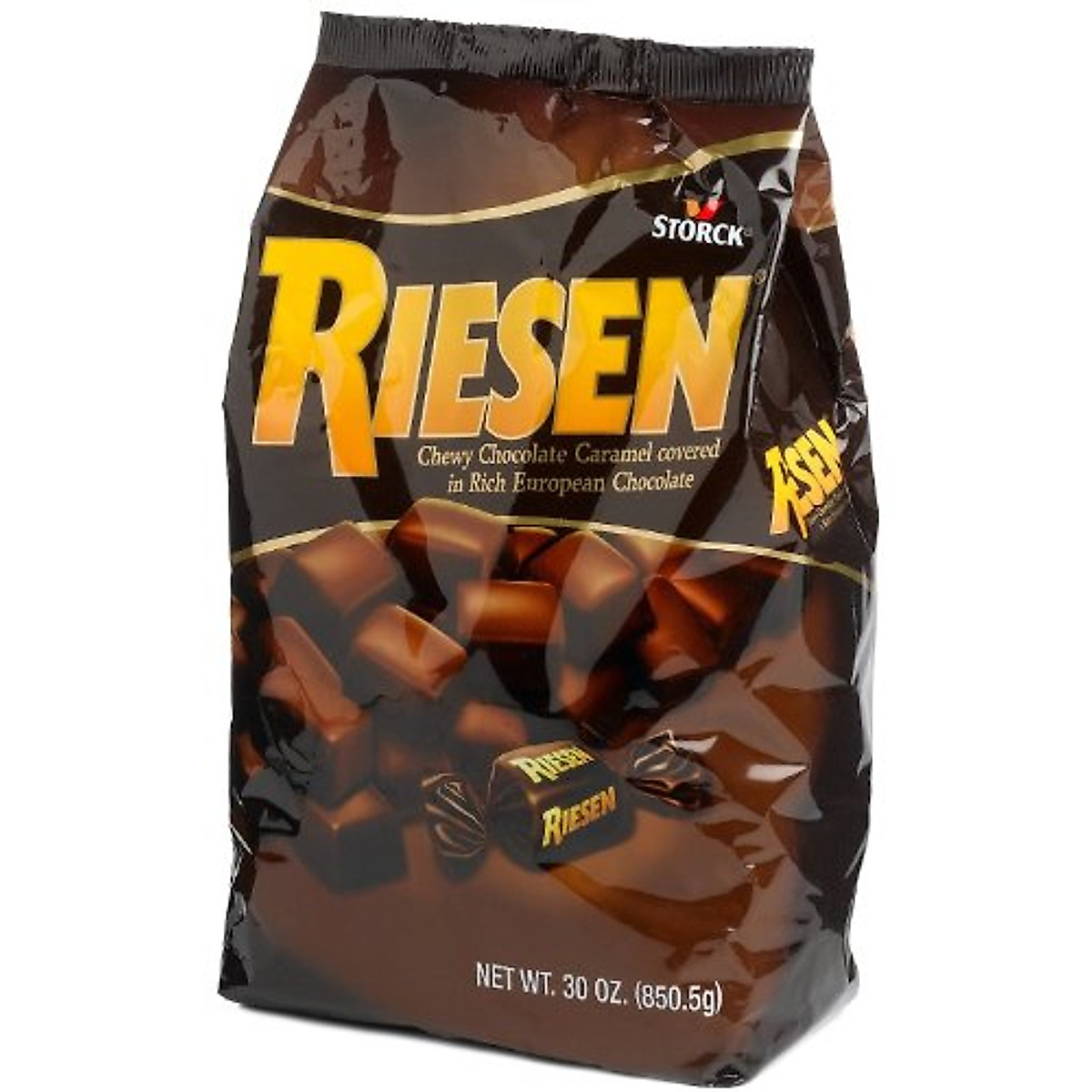 Riesen Chewy Chocolate Caramel Covered in Rich European Chocolate 30 Oz Bags Individually Wrapped Pieces