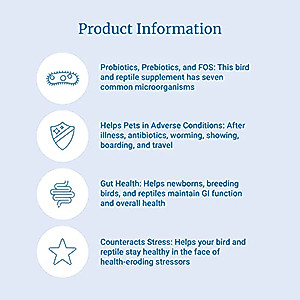 PetAg Bene-Bac Plus Bird & Reptile Gel with Probiotics - Contains Seven Microorganisms - 15 g Syringe