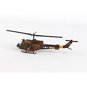 Daron Worldwide Trading Postage Stamp UH-1 Huey MEDEVAC US Army Vehicle (1/87 Scale)