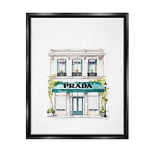 Stupell Industries Urban Fashion Shop Framed Floater Canvas Wall Art by Amanda Greenwood