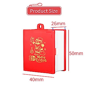 Uszeoka Santa Claus keychain for kids backpack,red,boys girls Pop up mini Christmas toys,Miniatures Decompression toy for adults,Christmas scene for women,men,children,Christmas gift