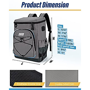 SUNLUG Backpack Cooler 40 Cans Leakproof Insulated Cooler Backpack Large Capacity for Men Women to Picnics, Camping, BBQ