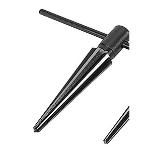 Performance Tool W2967 Tapered Reamer Set with T-Handle and Carbon Steel Contstruction to Align Holes or Remove Burrs from Pipe, Tubes, and More (2-Piece), Black