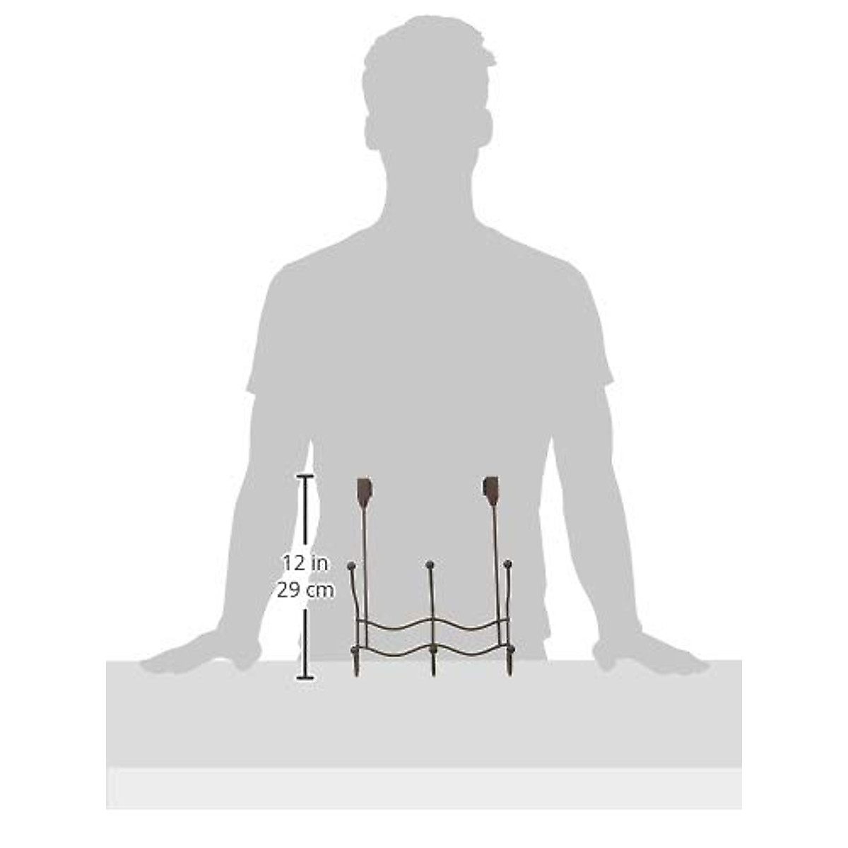 Inspired Living by Mesa Inspired Living Hanger 6 Hooks Organizer in Oil Rubbed Bronze Elegant Home Collection OVER THE OVER THE DOOR,