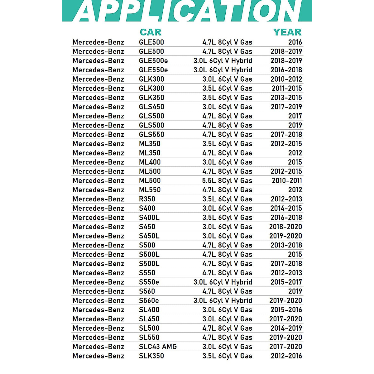 Oil Filter Fits Mercedes Benz ML350 E350 C300 C400 S550 GLK350 Replace Mann Filter HU7025z | Part No. 2761800009 2761840025