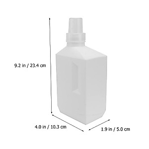 Homoyoyo Laundry Soap Dispenser 1000ML Plastic Jugs Empty Container, Wash Shower Lotions Refillable Bottle, Lotions Refillable Bottle for Water Soaps Liquid Soap Dispenser