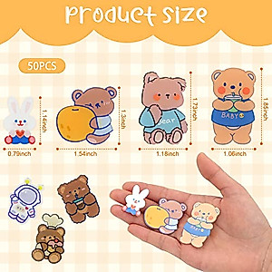 Cute Pins for Backpacks,50 Pcs Kawaii Acrylic Pins, Aesthetic for Girl's Bags,Hoodies,Hats,Jackets Decorative Clothing Bags Jackets Hat Backpacks Bag Accessories