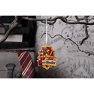 Nemesis Now Harry Potter Gryffindor Crest Hanging Ornament 8cm, Red