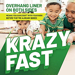 Krazy Tape Double Sided Tape for Crafts, Scrapbooking Squares, Thin Adhesive Two Sided Mounting Tape, 1" x 1" Clear Film Squares (Pack of 48 Pre-Cut Pieces)