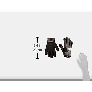 Ironclad EXO Pro Water Resistant; Work Gloves, (1 Pair), EXO2-MWR-04-L, Black/Grey