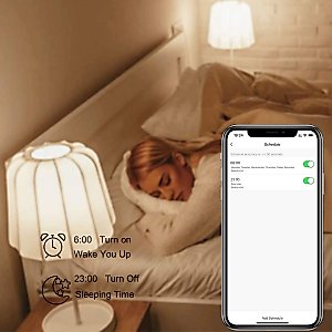 LEDEPLY A15 LED Smart Bulb, Compatible with Alexa, Google Home, E26, 5W=40W, Color Changing, Dimmable WiFi Light Bulbs, No Hub Required, 3 Pack