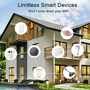 ExIoTy Mini Smart Plug, Compatible with Alexa Only, Simple Setup with One Voice Command, Remote Control, Timer & Schedule & Group Controller, Stable Connection, Echo Required (4 Pack)