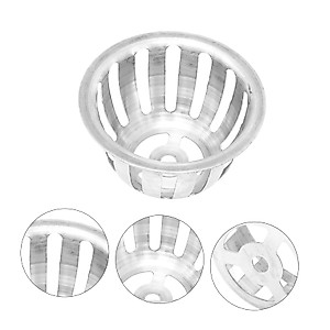 WOONEKY Roof Drain Over Sink Strainer Tub Drain Cover Floor Drain Roof Tub Stopper Drainage Line Guard Floor Drain Cover Bathtub Drain Leak Gutter Guard Floor Drain Basket Stainless Steel