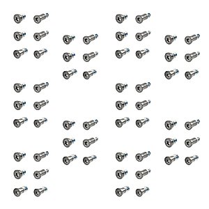 ChenGong - Silver Screws 60-Piece 10 Sets Bottom Case Screws Pentalobe P5 923-01099 Replacement Compatible with 13" A1708 2016 2017 A2159 2019, A2289 M1 A2338 2020 (Silver)