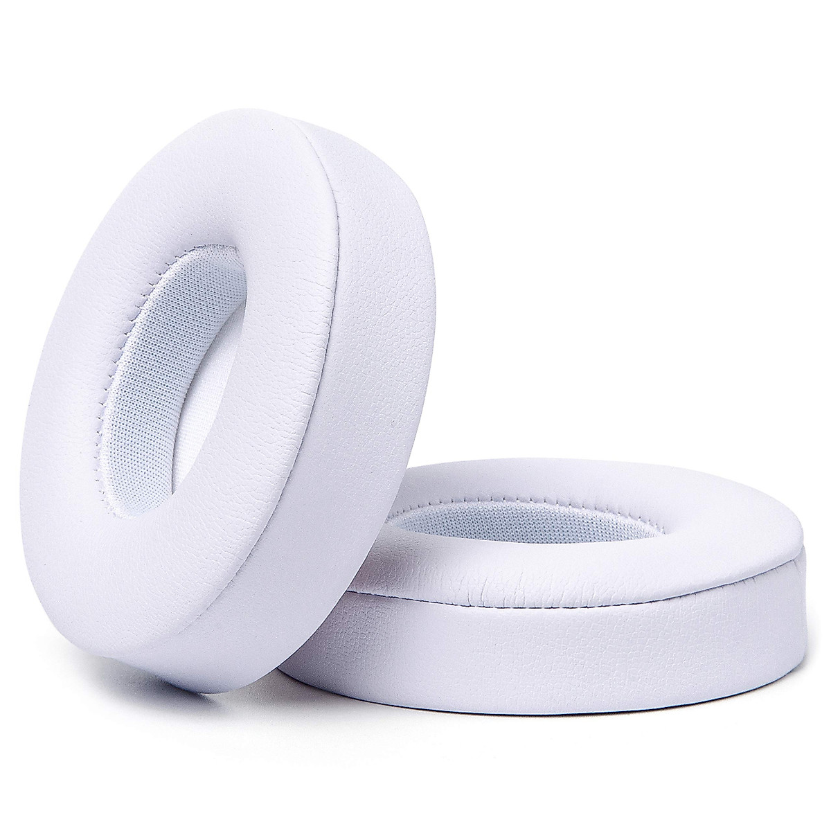 Wicked Cushions Replacement Ear Pads for Beats Solo 3 Wireless On Ear Headphones - Also fits Beats Solo 2 Wireless, Enhanced Noise Cancellation, Improved Comfort, Industrial Adhesive | White