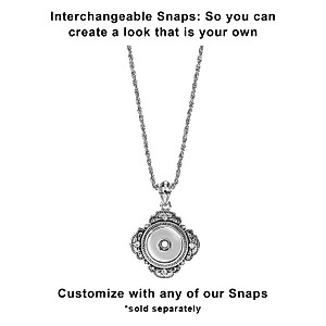GingerSnapsJewelry.com 32_ GRAND NECKLACE SN90-93 Interchangeable Jewelry Snap Accessory