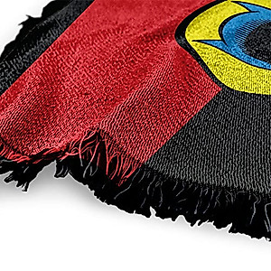 LOGOVISION Batman Blanket, 50"x60" Comic Cover A Crime A Day Woven Tapestry Cotton Blend Fringed Throw