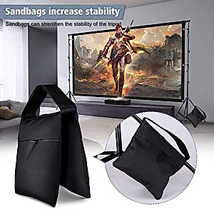 Projector Screen with Stand - VICIALL 120 inch Indoor Outdoor Projector Screen - 16:9 HD 4K Thickened Wrinkle-Free Movies Screen with Carry Bag for Home Theater Camping Travel Recreational Events