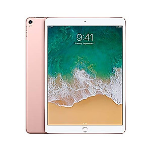 Apple iPad Pro 10.5in with ( Wi-Fi + Cellular ) - 64GB, Rose Gold (Renewed)