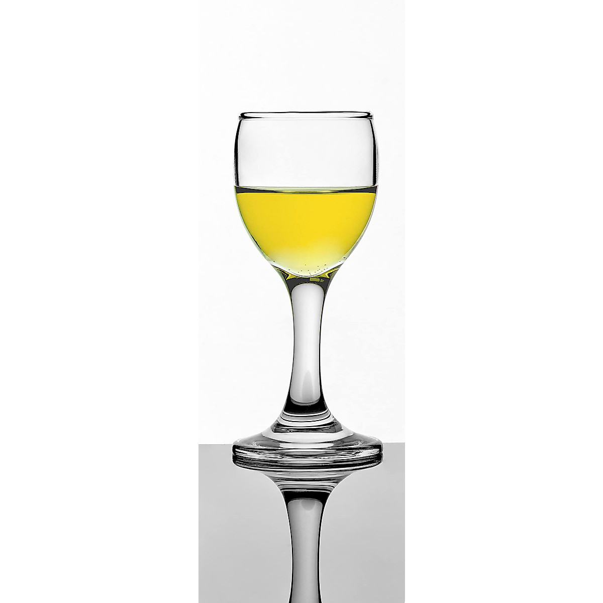 Pasabahce Premimum Shot Glasses Set of 6 - Bistro Cordial & Liqueur Extra Mini Glasses 2 oz (60 cc) - Mini Wine Glasses - Uniqe Desing Goblet - Crystal Tasting Glasses - Perfect for Parties, Gifts