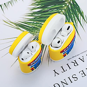 Oqplog for AirPod Pro 2019/Pro 2 Gen 2022Case Design Cover for AirPods Pro Silicone Cases Air Pods Pro Cute Funny Cartoon 3D Kawaii Fun Soft Fashion Cool Unique for Girls Boys Teen Girly (Yellow Clor)