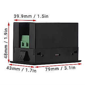 DROK AC Meter, AC 80-300V 100A Voltage Current Power Factor Frequency Electric Energy Monitor Ammeter Voltmeter Multimeter Tester 110V 220V Digital Color LCD Volt Amp Watt Detector Reader Panel