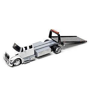 International DuraStar Flatbed Truck White Elite Transport Series 1/64 Diecast Model 15176