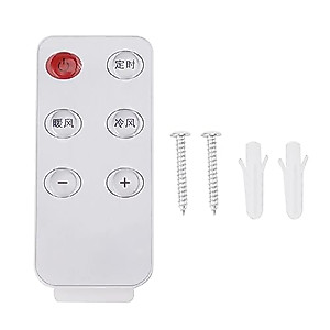 Wall Air Conditioner, 2 In 1 Mini Air Conditioning Hot Fan, Quiet Remote Control Evaporator Unit for Bathroom Bedroom, Digital Display, Adjustable Temperature and Wind Speed