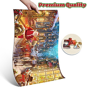 Jigsaw Puzzle Advent Calendar 2024 for Kids and Adults- 1008 Pieces Puzzle 24 Days Christmas Countdown Calendar - Family Game Christmas Gifts for Kids Adults - Polar Christmas Eve(27.56 x 19.68 Inch)