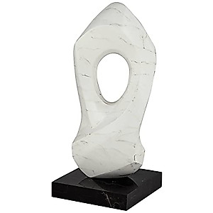 Studio 55D Kentwell 13 3/4" High Painted White Sculpture