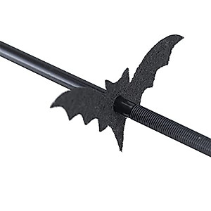 BinaryABC Halloween Bat Straws,Halloween Party Straws,Halloween Drinking Straws,Halloween Party Favors Decorations Supplies,50Pcs